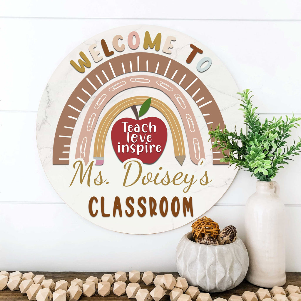 Custom Teacher Sign, Teacher Door Sign, Classroom Door Sign, Teacher R ...