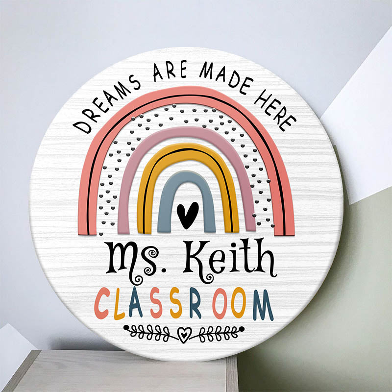 Personalized Name Classroom Welcome Teacher Sign Door Hanger - Good Gi ...