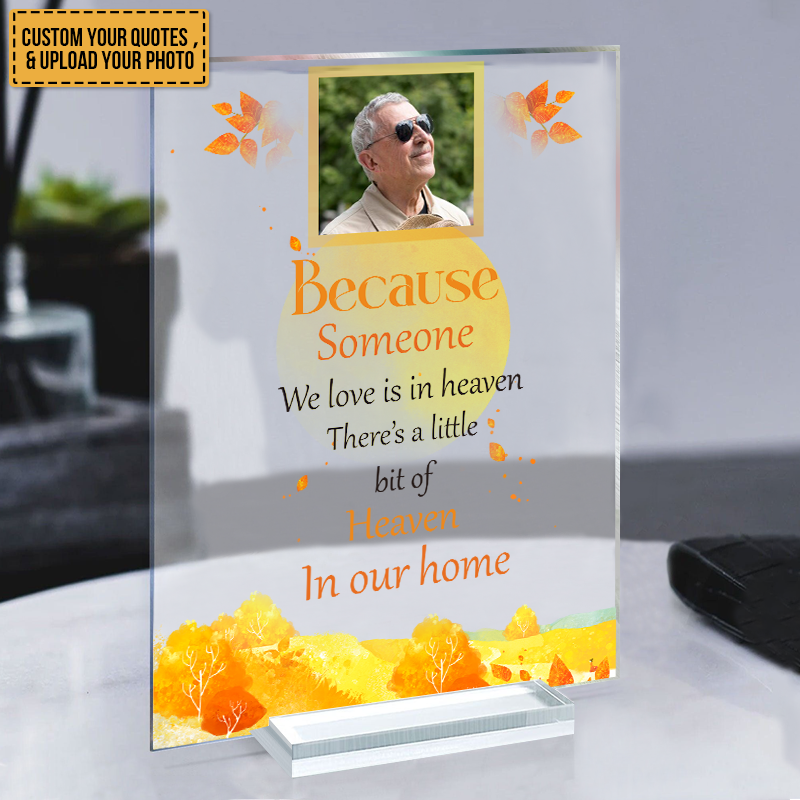 Custom Photo In Loving Memory Those We Love Don't Go Away - Memorial G ...