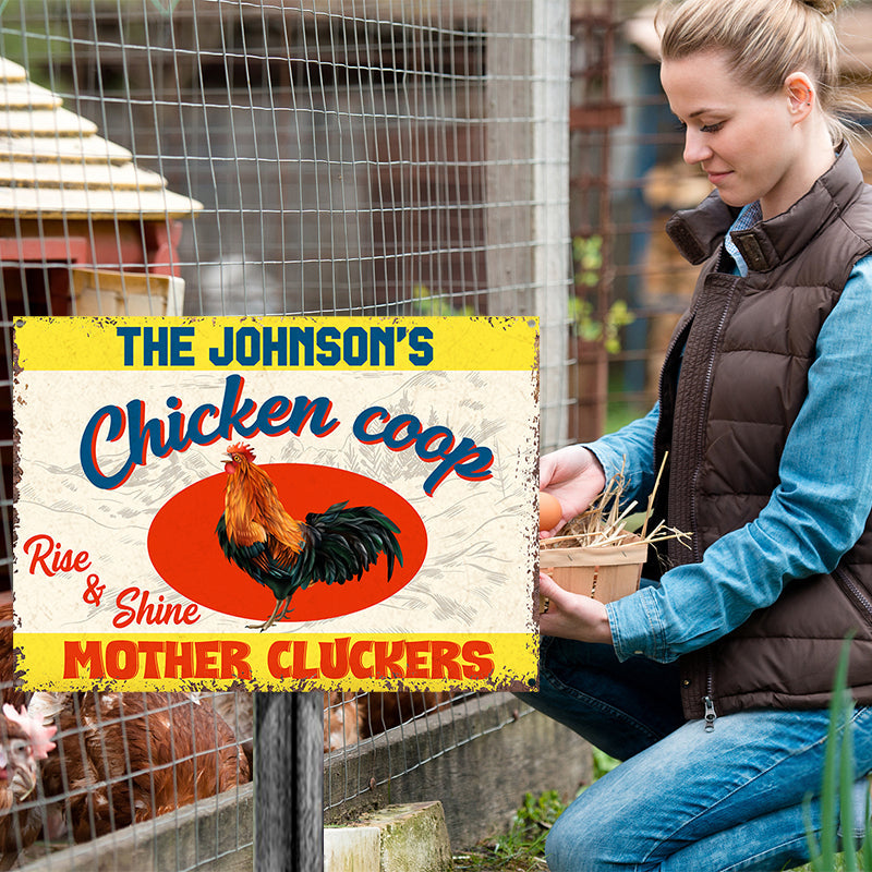 Personalized Chicken Metal Signs - Farm Chicken Coop - Customized Clas ...