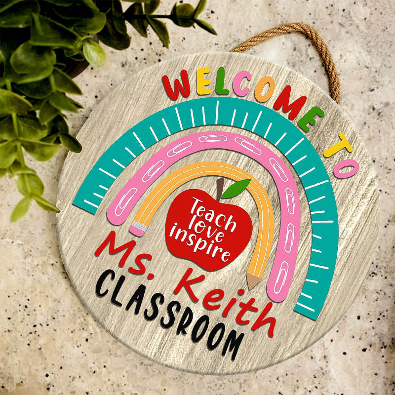 Custom Teacher Sign, Teacher Door Sign, Classroom Door Sign, Teacher R ...