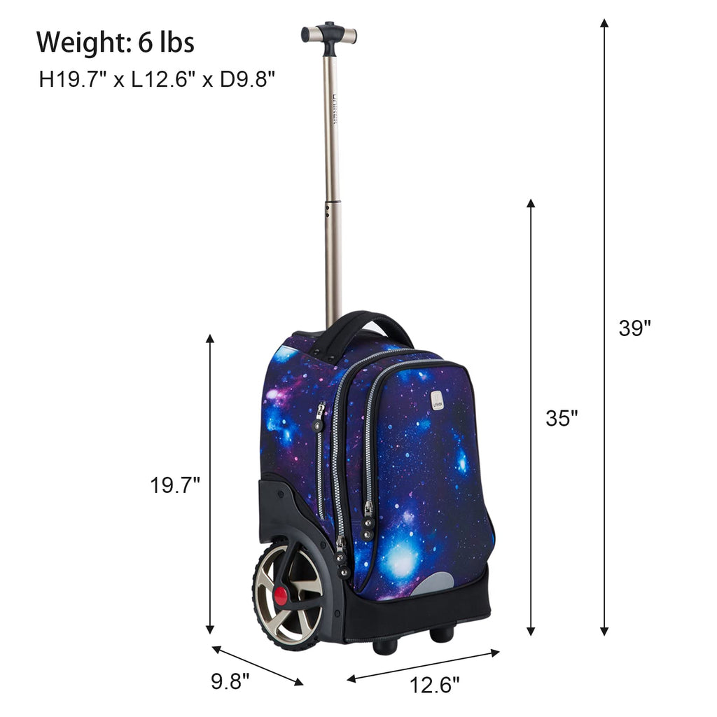 Rolling Laptop Bag for 14 Inch Laptop,Roller Bookbag for Teens,Briefca ...