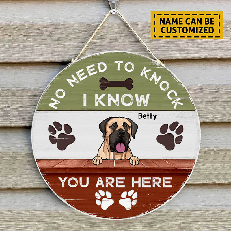 No Need To Knock We Know You Are Here Welcome Door Signs, Gifts For Do ...